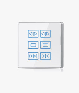 Wireless RF Wall Switch (2-Channel) (Model: R35-C2) - Electric Drapery Rod