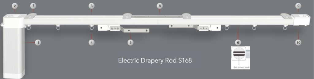 Alexa and Google Home Control Curtain - Electric Drapery Rod